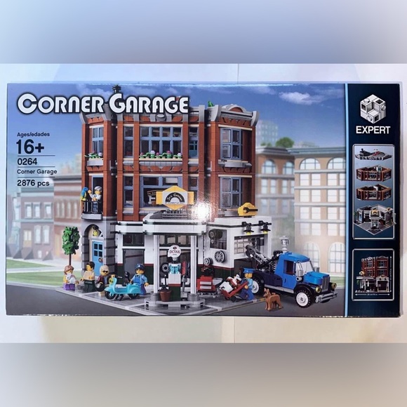 Lego | Toys | Expert Corner Garage City Modular Street View Model Set ...